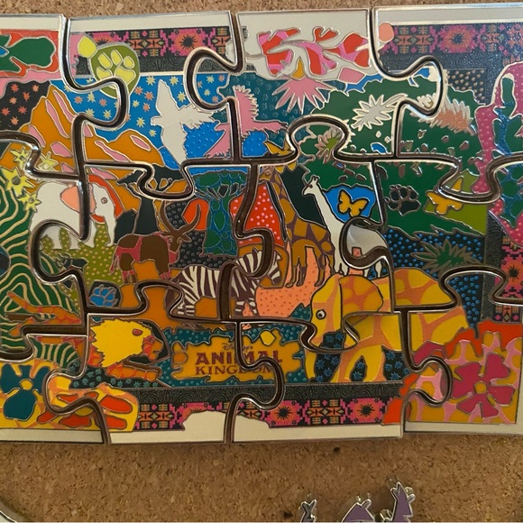 Disney | Other | Animal Kingdom Puzzle Piece Pin Mystery Pin Set ...